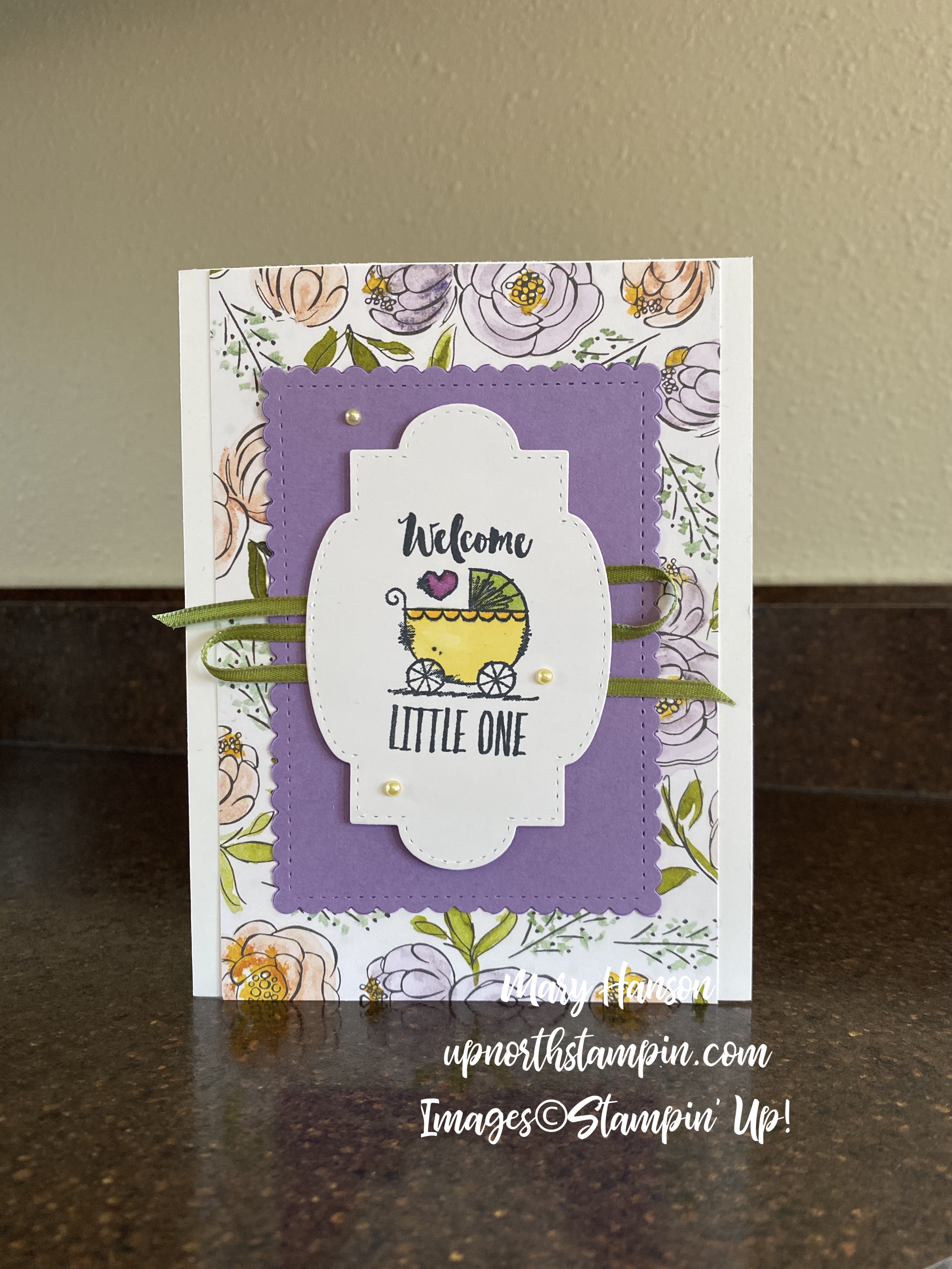 A Fun Baby Shower Card for a Unique Time – Up North Stampin'