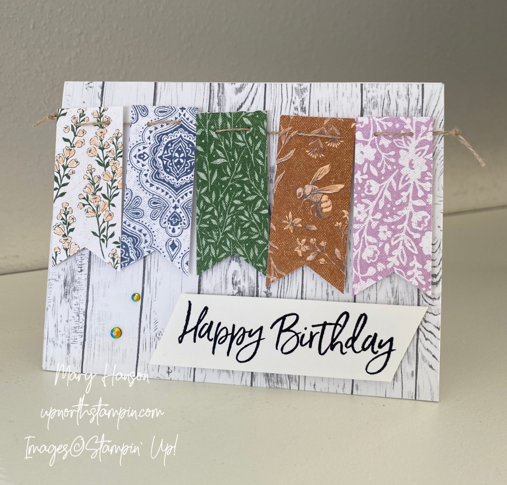 A Cute and Easy Banner Card! – Up North Stampin'
