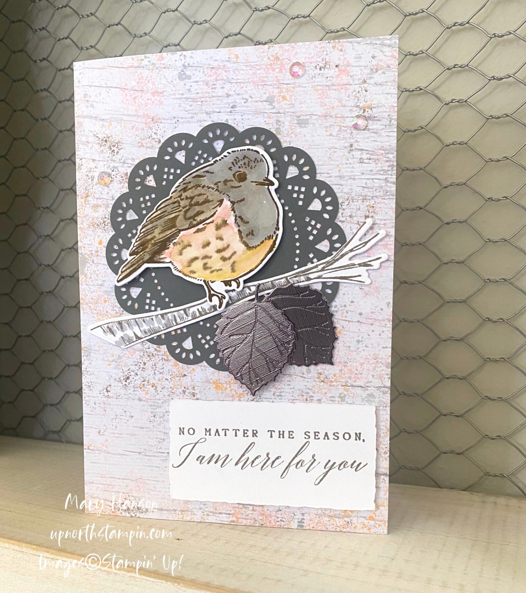 Perched in a Tree on a Textured Chic Card! – Up North Stampin'
