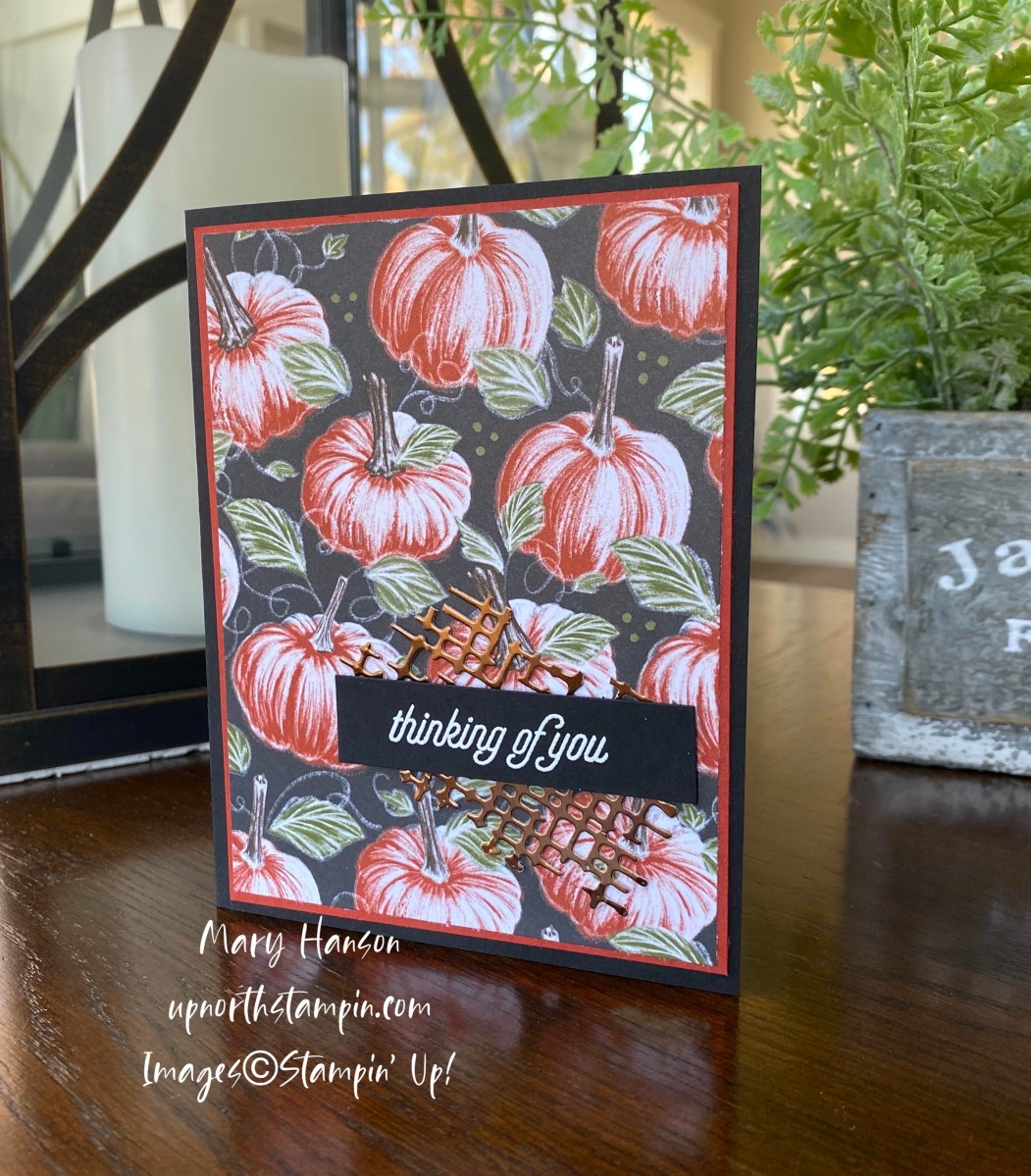 A Simple Card with Rustic Harvest – Up North Stampin'