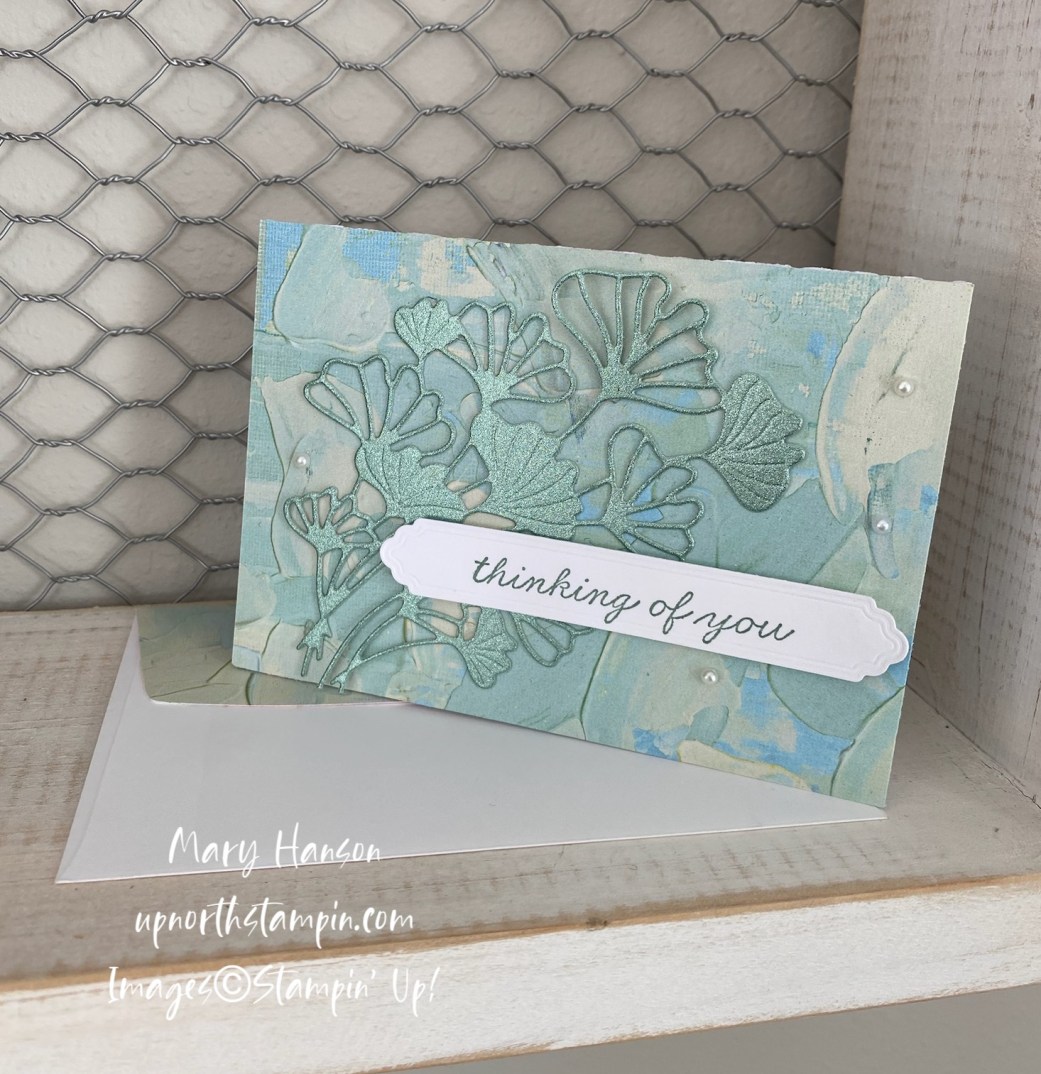 Simple and Sincere Ginkgo Branch Notecards – Up North Stampin'