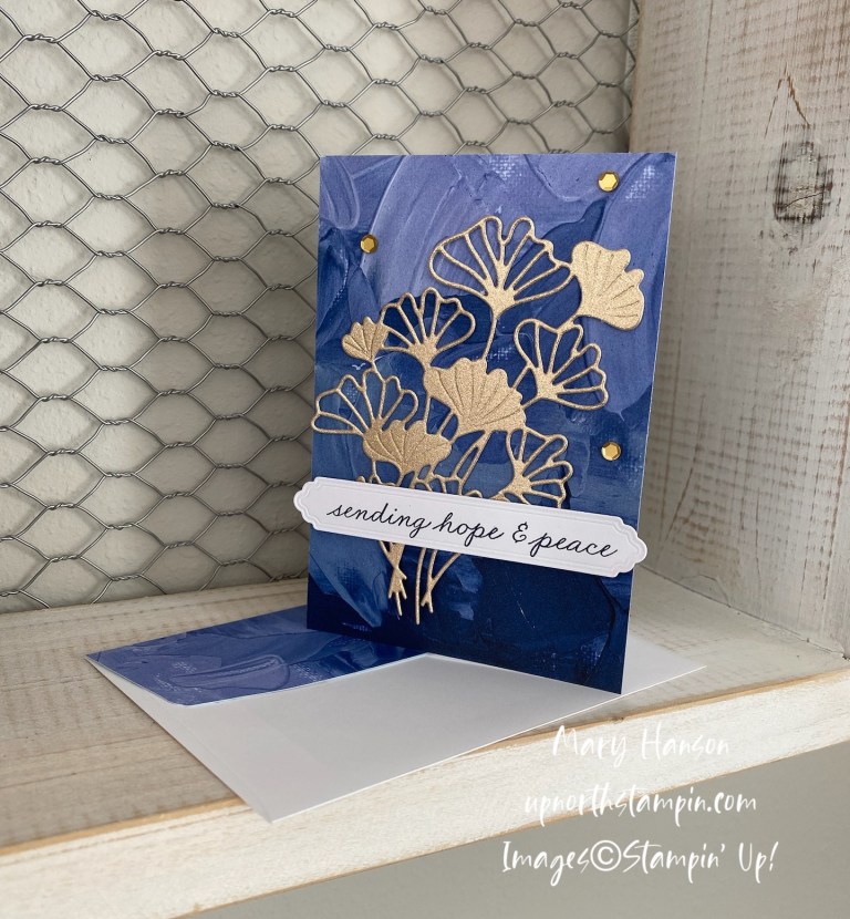 Simple and Sincere Ginkgo Branch Notecards – Up North Stampin'