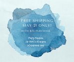 One Day of Free Shipping! May 21 – Up North Stampin'