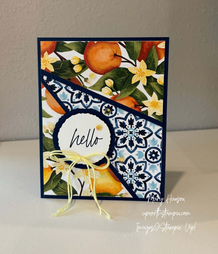 A Mediterranean-Flavored Split Card! – Up North Stampin'